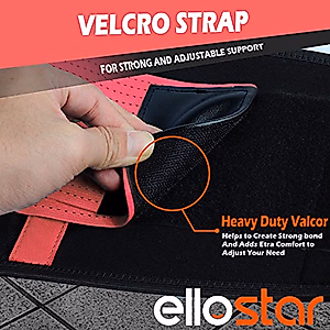 ellostar Women's Waist Trainer: Sweat Band for Belly Fat, Tummy Control, Back Support, Workout Shapewear, Weight Loss Aid Large, Pink