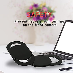 profectlen 3Pcs/Set Oval Shape Webcam Cover Shutter Magnet Slider Plastic Camera Cover for Web Laptop for PC Tablet