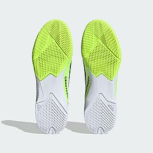 adidas Soccer X Crazyfast.3 Indoor (Little Kid/Big Kid) Footwear White/Core Black/Lucid Lemon 13.5 Little Kid M