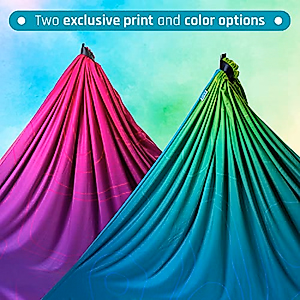 Sensory Swing for Kids Indoor (Hardware Included) | Double-Layered Reversible Ceiling Swing up to 200 lbs. | Indoor Sensory Swing | Therapy Swing | Cuddle Swing Toddler Hammock | 360° Swivel Hardware