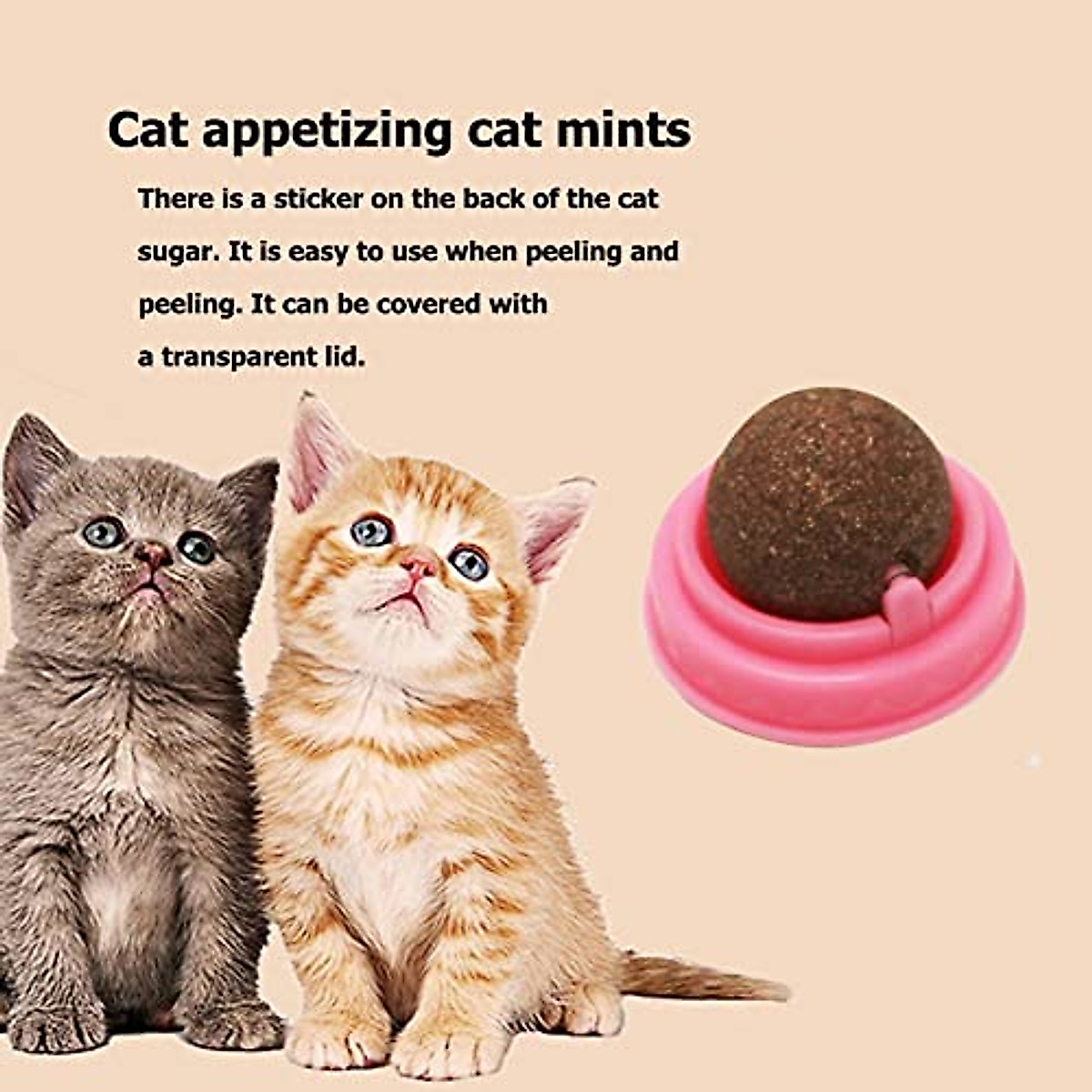 Johoxton 6 pcs Catnip Ball for Cats Wall, Catnip Wall Ball Catnip Toys for Indoor Cats Cat Nip Ball Licker Catnip Treats Silvervine Cat Toys for Indoor Cats with Catnip 3 Different Flavors (6 pcs)