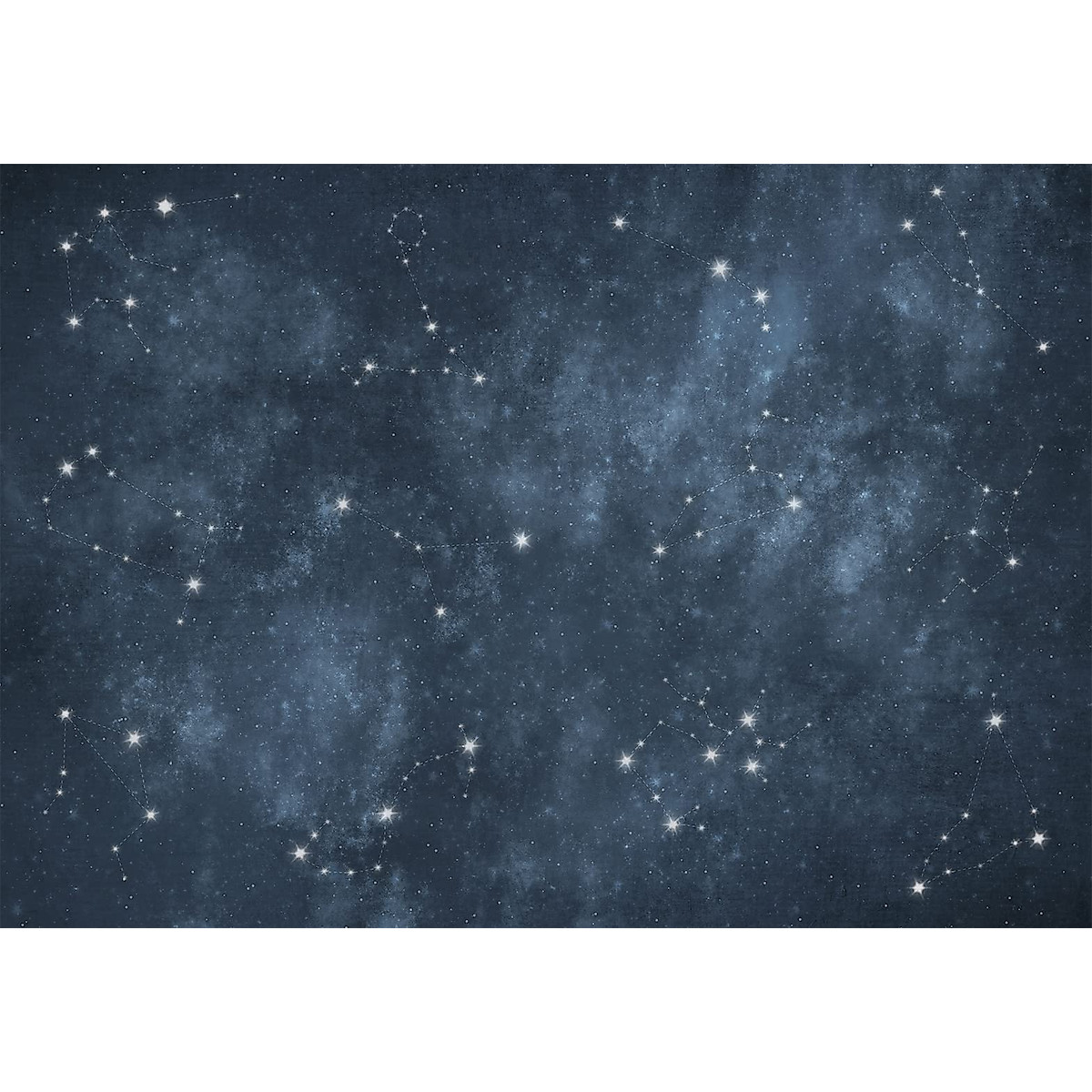 artgeist Wall Mural Stars 135x101 in - Peel and Stick Self-Adhesive Wallpaper Removable Large Sticker Foil Wall Decor Print Picture Image Design Sky Night Clouds Constellation i-A-10014-a-a