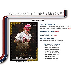2025 Topps Series 1 Baseball Trading Card MLB Hanger Box