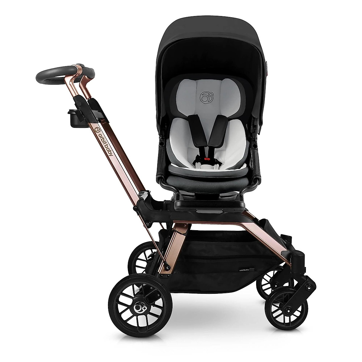 Orbit Baby G5 Stroller - Mélange Navy Fabric - Gold Frame