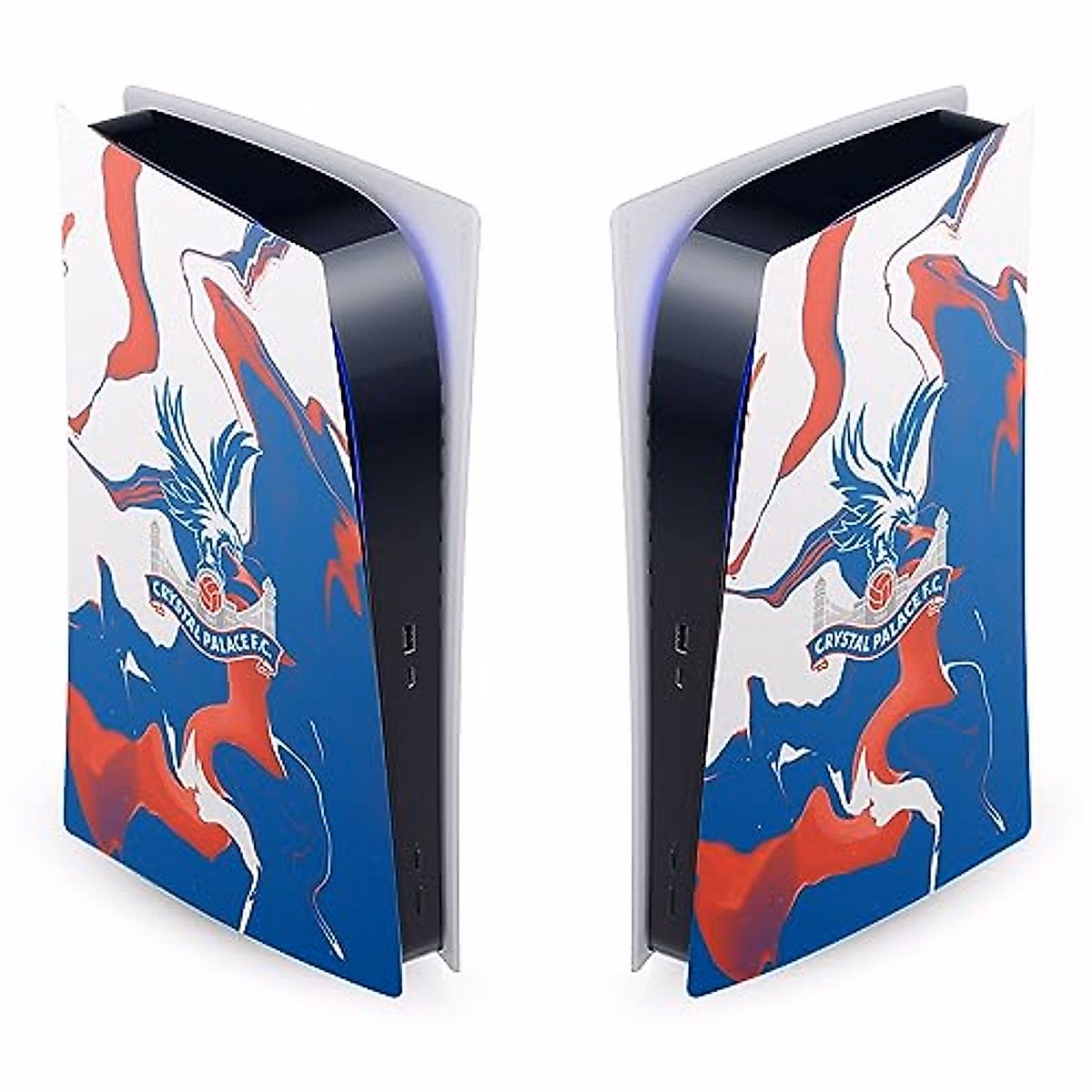 Head Case Designs Officially Licensed Crystal Palace FC Marble Logo Art Vinyl Faceplate Sticker Gaming Skin Decal Cover Compatible with Sony Playstation 5 PS5 Digital Edition Console