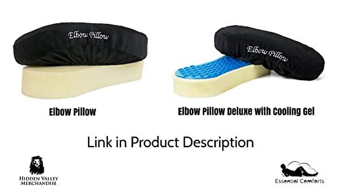 Elbow Pillow with Memory Foam for Office & Gaming Comfort