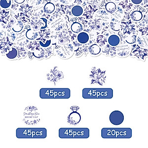 Balterever 200pcs Something Blue Before I Do Confetti Something Blue Before I Do Bridal Shower Decorations Something Blue Bridal Shower Table Scatters for Women Bachelorette Engagement Wedding Party