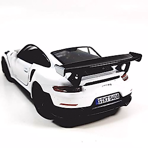 Kinsmart Porsche 911 GT2 RS 2010 Eggshell White Hard Top 1/36 Scale Diecast Car