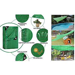 BeGrit 70% 9x20ft Shade Cloth with Grommets Garden Sun Mesh Sunblock UV Resistant Net for Garden Cover Flowers,Patio Plants,Chicken Coop,Greenhouse(Green)