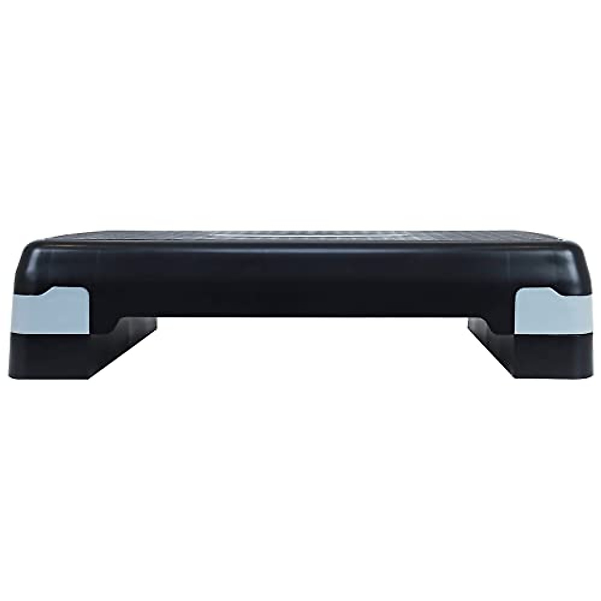 Signature Fitness Adjustable Workout Aerobic Stepper Step Platform Trainer, 27-Inch, Black/Gray