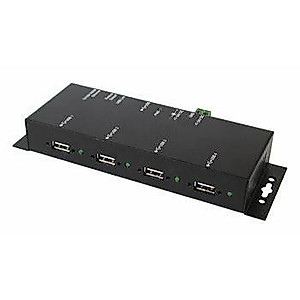 4 Port USB 2.0 Over IP Network Device Sharing Hub w/Screw-Locking Ports & Status LEDs