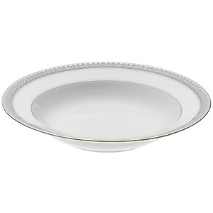 Mikasa Platinum Crown Rim Soup Plate,White