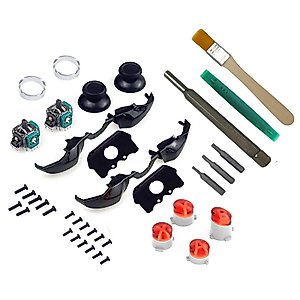Onyehn 2-pack Bumpers Replacement Kit LB RB Button Triggers Parts for Xbox One Elite Controller(with ABXY Buttons Mod Kit and T6 T8 T10 Screwdriver Repair and Fix)