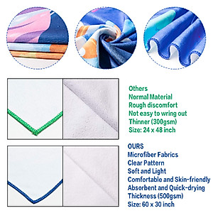 R HORSE Outer Space Beach Towel for Kids 30 x 60 inch Microfiber Pool Towel Absorbent Quick Dry Beach Towel Sand Free Blanket for Outer Space Party Supplies Bath Sport Travel Beach Swimming Camping