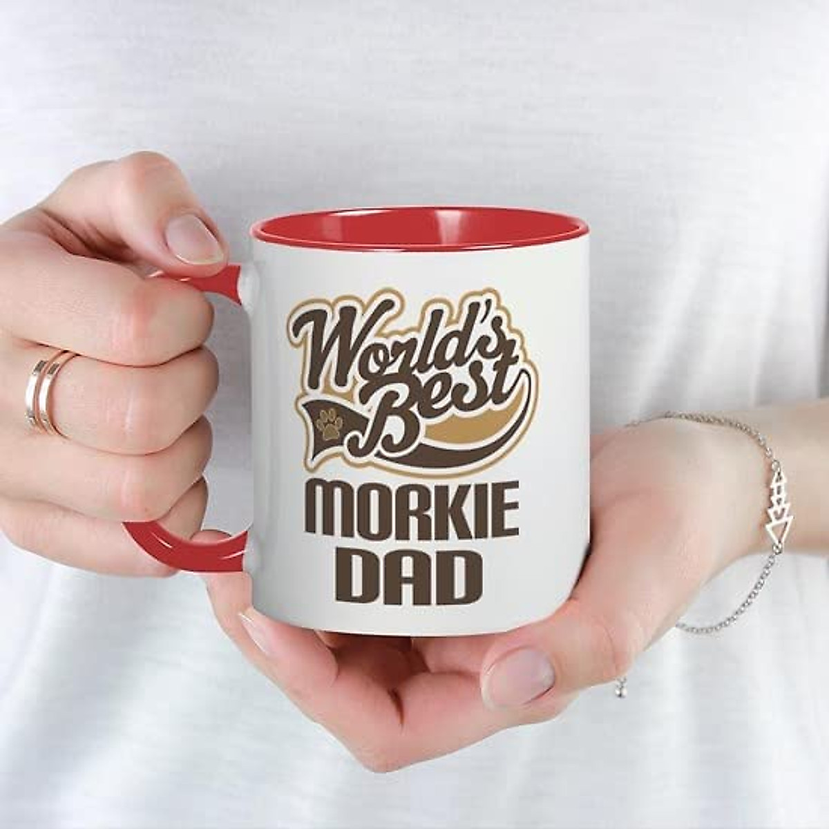 CafePress Morkie Dog Dad Mug Ceramic Coffee Mug, Tea Cup 11 oz