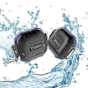 KEVKEEK Compatible with Airpods 3rd Generation Case for Men, Waterproof for AirPods 3 Case Cover Women,[Full-Body Drop Protection],[Double Secure Lock] Designed for Airpods Case 3rd Generation Black