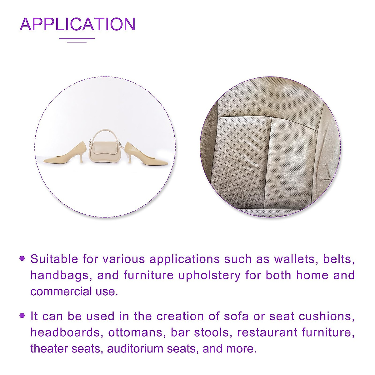 DMiotech 1 Pack 14 Inch x 53 Inch Faux Leather Sheet Furniture Cover Soft Grain White-1 PU Leather Roll for Handmade DIY Craft Projects