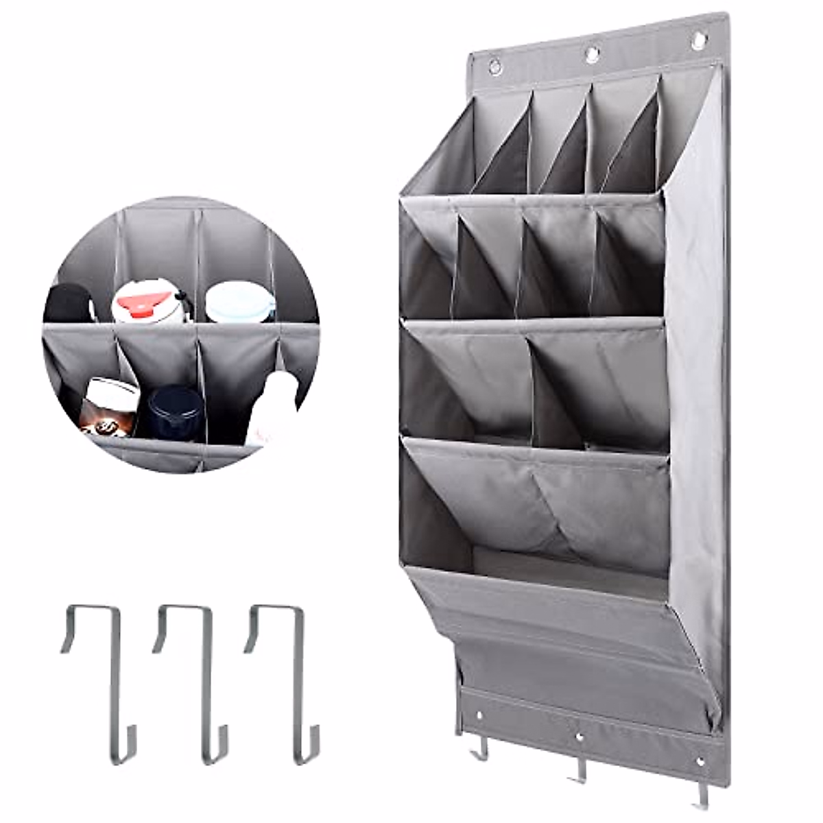 Alltope Over The Door Shoe Organizer, Large Hanging Shoe Organizer with 11 Pockets, Extra Large Fabric Pockets Oxford Cloth Shoes Storage Organizer for Men Sneakers Women High Heeled Shoes Storage