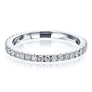 Kobelli Lab Grown Diamond Near Eternity Ring - white-gold / 4.5