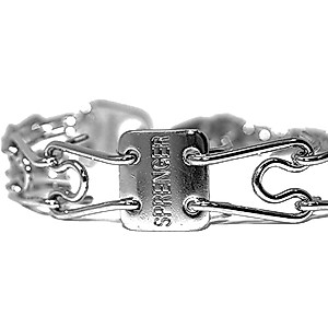 Herm Sprenger Chrome Plated Steel Training Prong Collar with Quick Release Snap for Dogs, Small, 2.25mm, 16-Inch