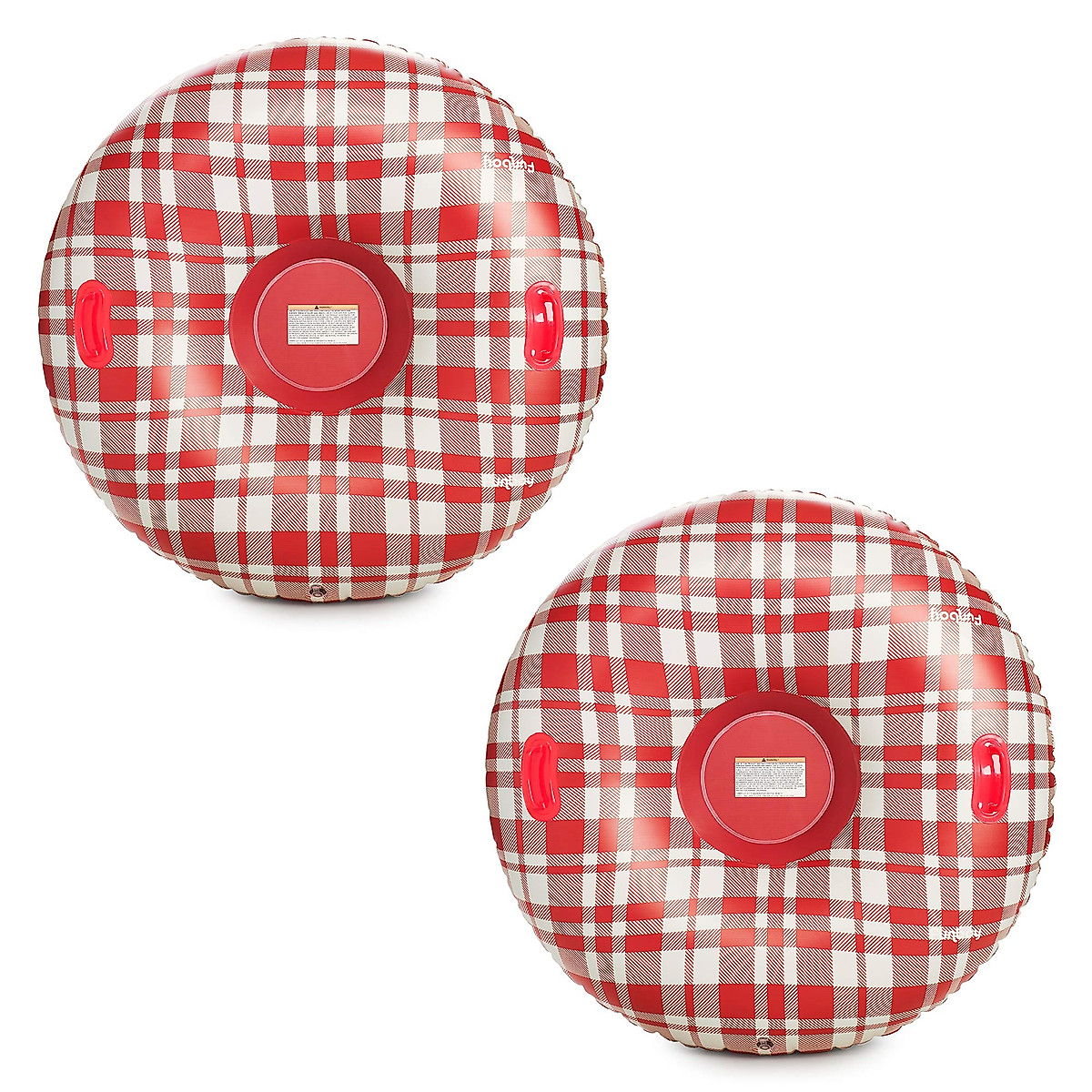 FUNBOY BNDL Inflatable Tube, Two Pack, Retro Plaid Two Pack