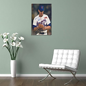 AAHARYA Nolan Ryan Poster Famous Baseball Player Canvas Print Art (5) Canvas Painting Wall Art Poster for Bedroom Living Room Decor 16x24inch(40x60cm) Frame-style