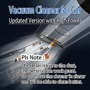 Arbutin Car Vacuum Cleaner,Updated Version Handheld Vacuum Cleaner for Car with 16.4FT Cable Portable Vacuum Cleaner,Auto Accessories Kit for Detailing and Cleaning Car Interior