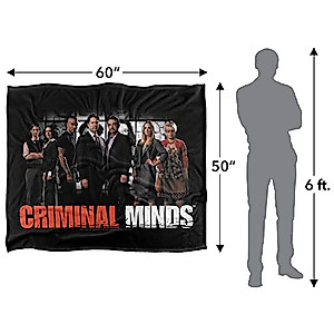Criminal Minds The Brain Trust Officially Licensed Silky Touch Super Soft Throw Blanket 50" x 60"