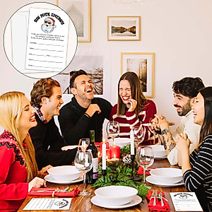 Beshoul Christmas Party Invitations with Envelopes (25-Count) - Funny Santa Invite Cards for Bridal Shower Baby Shower Birthday Party Celebration Supplies - C15