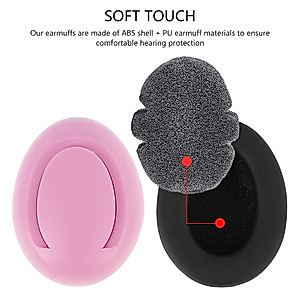 Baby Ear Protection,Noise Reduction Children Protective muffs,Baby Protection for Newborn and Babies up to 24 Months,Comfortable Infant Muffs Prevent Hearing Damage Improve Sleep (PINK), 10X10X10CM