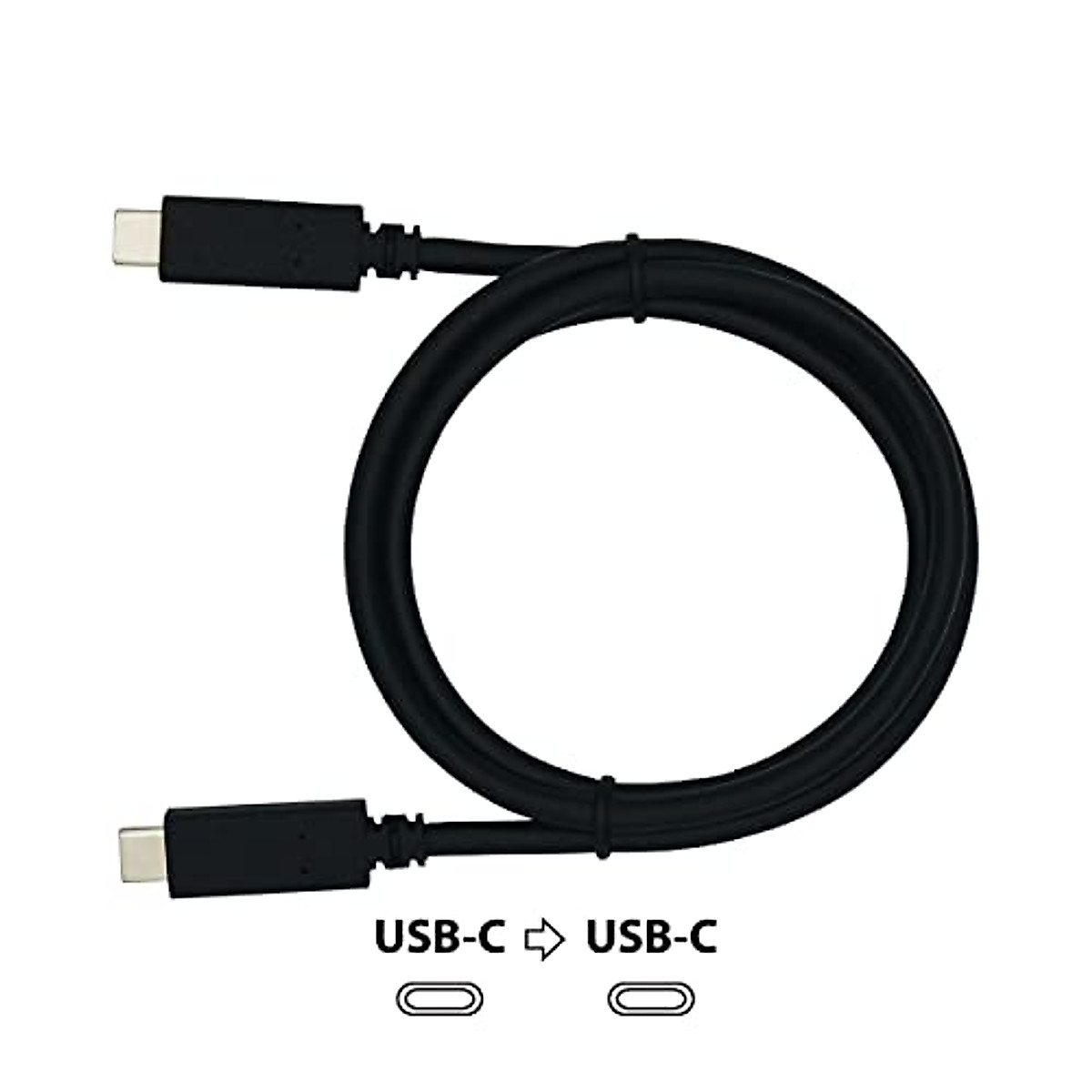 VisionTek USB-C to USB-C 3.1 Gen 2 Cable - 100W Power Delivery - 10Gbps - DP Alt Mode - 901524