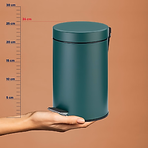 Kela 24295 Monaco Pedal Bin, 3L, Alps Green