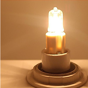 G9 60W Halogen Bulbs T4 G9 Halogen Bulbs G9 Base Bi-pin Halogen Bulb T4 JCD 120V G9 60 Watt Halogen Light Bulb,Clear,Warm White 2700K,Pack of 10