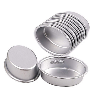 LoBake 10pcs mini size oval egg shape aluminium alloy metal cheese pan cake mold bread mould tart holder pudding jelly tin DIY bakery D00