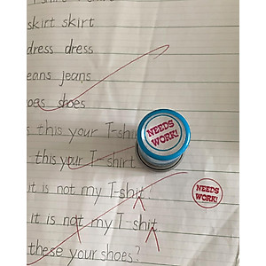 Pack of 4 Sorted Teacher Stamp BOYIDEW Self-Inking Rubber Stamps Pre-Inked Review Photosensitive Star Stamps for Teachers Education Grading