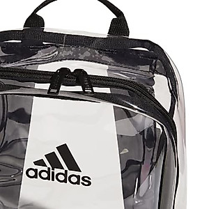adidas Backpack, Clear/Black, One Size