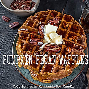 100% Soy, Highly Scented, Hand Poured Soy Candle, 8.1 oz (Pumpkin Pecan Waffles)