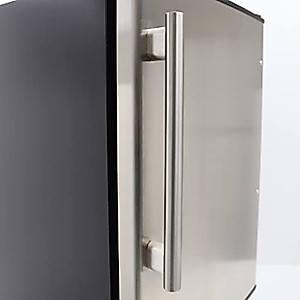 DUURA DCIM15C Crescent Ice Maker Front-Venting for Countertop or Built-in Use No Drain Line Needed, 18-Inches Wide, 15-Lb., Metallic