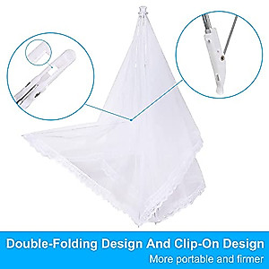 Anpro Food Cover Food Tent - Pop-up Food Nets, 2 Extra Large (40"X24") Mesh Food Covers for Outside, Picnic Accessories, Reusable and Collapsible, 2 Pack