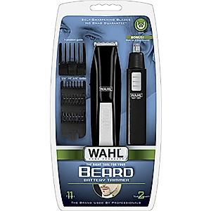 Wahl Cordless Beard Trimmer w/ Ear/Nose/Brow Trimmer
