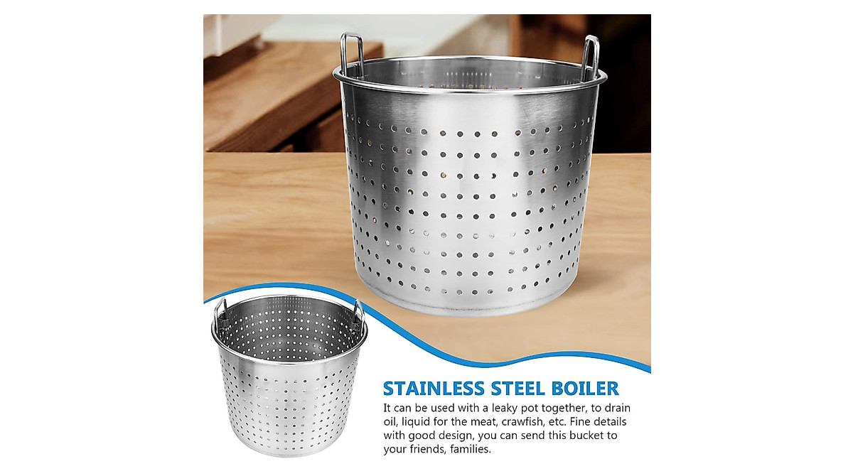 UPKOCH Stainless Steel Crawfish Pot for Seafood & Boil | Multi-Use ...