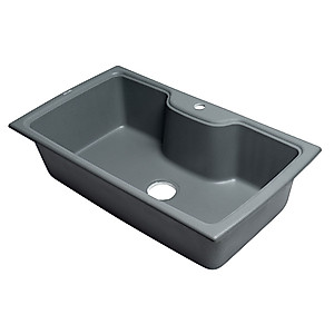 ALFI brand AB3520DI-T Kitchen Sink, Titanium