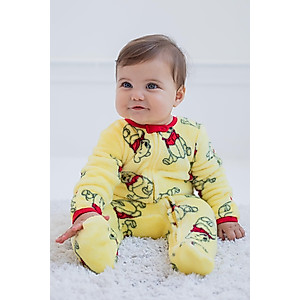 Disney Tigger Winnie the Pooh Newborn Baby Boys Fleece 2 Pack Zip Up Coveralls White/Yellow 0-3 Months