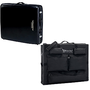 Master Massage Universal Size Wheeled Massage Table Carry Case with Wheels - Carrying Bag for Foldable Massage Bed with Castors-Fits 27” to 32” Width Folding Massage Tables - Black.