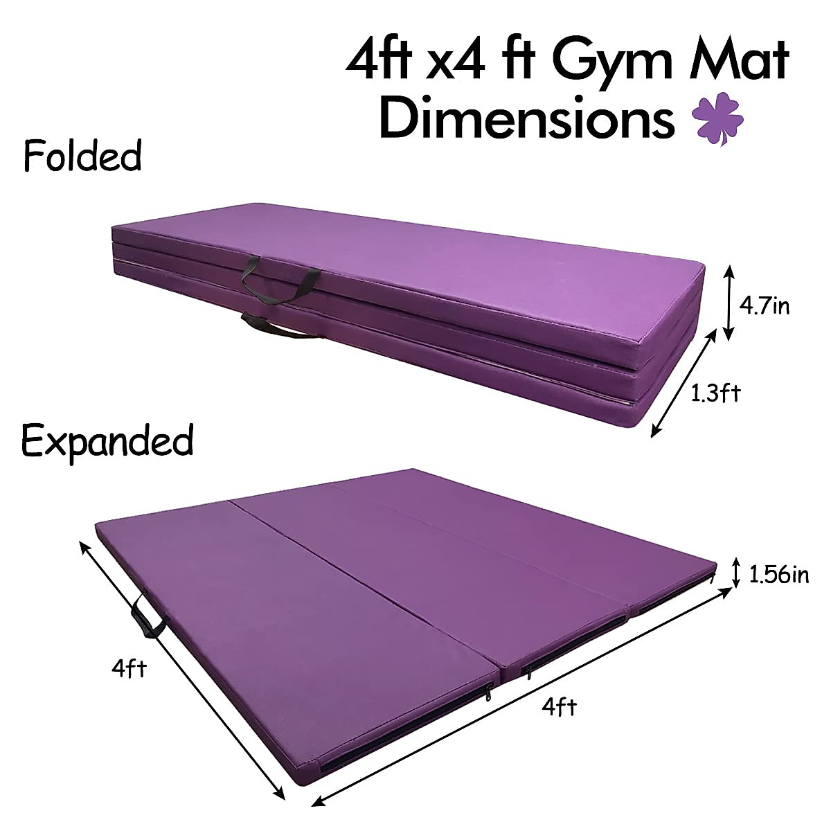 GLANT Gymnastic Kip Bar,Horizontal Bar for Kids Girls Junior,3' to 5' Adjustable Height,Home Gym Equipment,Ideal for Indoor and Home Training,1-4 Levels,300lbs Weight Capacity (Purple MAT)