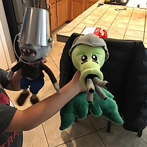 ENOMIN Cute Plant Plush Toy - 12 Inch Peashooter from PVZ, Ideal for Kids & PVZ Fans, for Halloween & Christmas