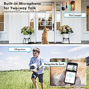 ZUMIMALL Security Cameras Wireless Outdoor-2K Home Security Camera Battery Powered, Outdoor Security Cameras with 3MP Color Night Vision/Spotlight/IP66 Waterproof/PIR/2-Way Talk/Cloud/SD