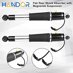Handor 84176675 580-1106 Pair Rear Air Shock Absorbers Compatible with 2015-2021 Chevy Tahoe Suburban Cadillac Escalade ESV GMC Yukon XL, Repalces# 23151122 23267007 23290661