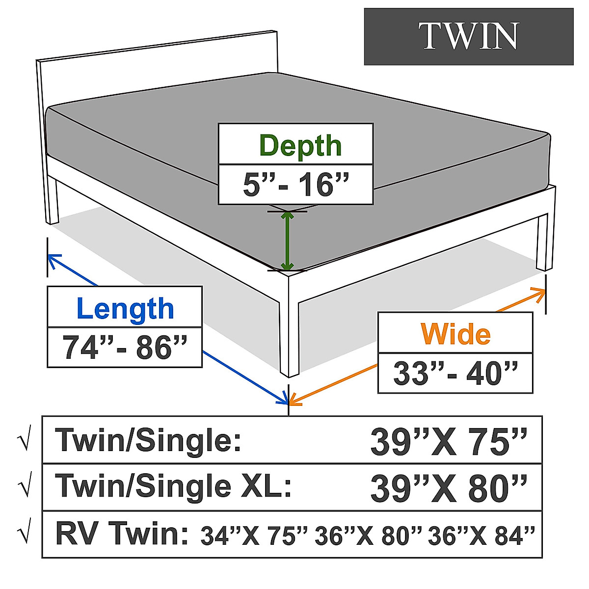 Twin Size Fitted Sheet Only - 4-Way Stretch Knit, Snug Fit, Wrinkle Free & Stay in Place, No More Slipping Off for Mattress, Soft & Comfortable - Taupe, Twin