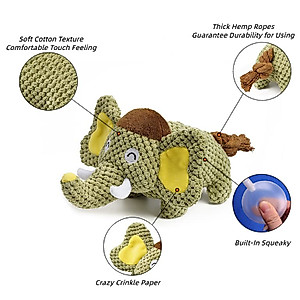 Squeaky Dog Toys Durable Dog Plush Toys for Aggressive Chewers, Dog Chew Toys for Small Medium and Large Breed, Puppy Teething Pet Training and Entertaining, Durable Dog Toys